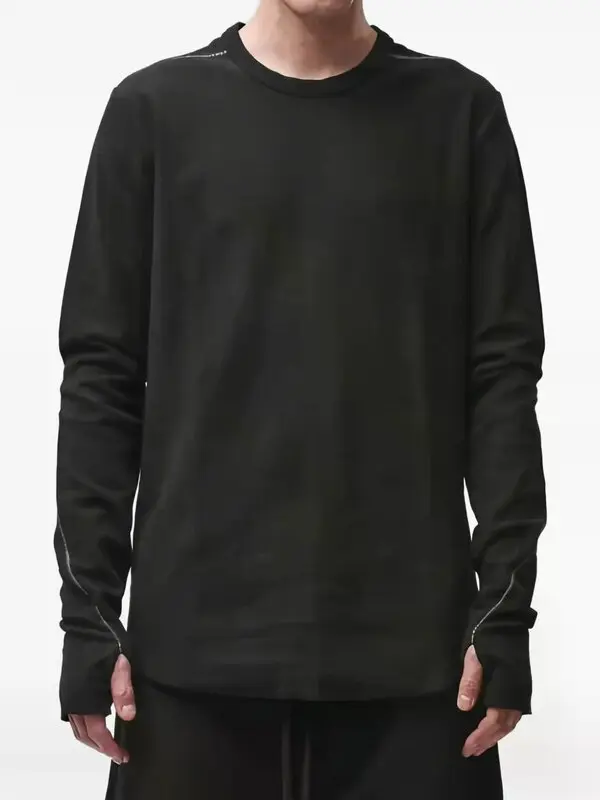 THOM KROM Contrast-stitch Long-sleeve T-shirt