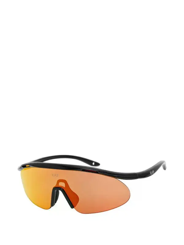 EA7 Shield-frame Tinted Sunglasses