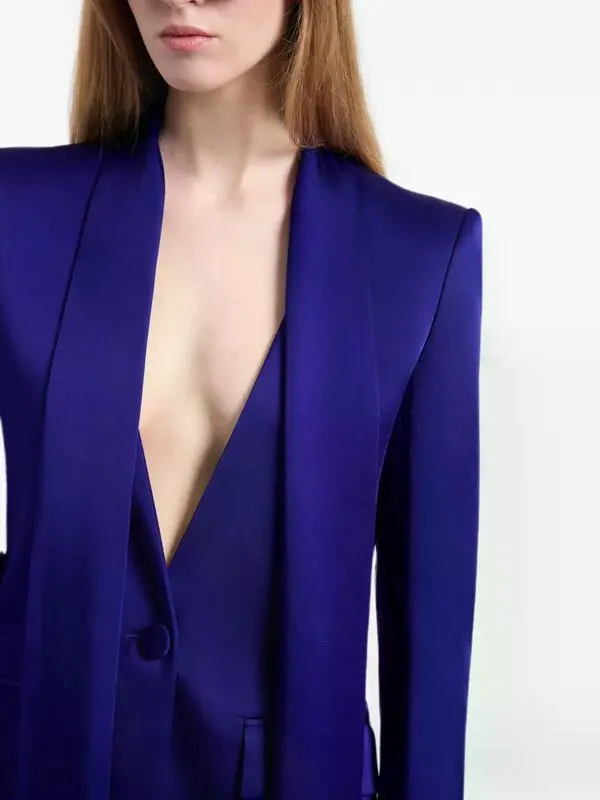 Nina Ricci Scarf-detail Cady Blazer