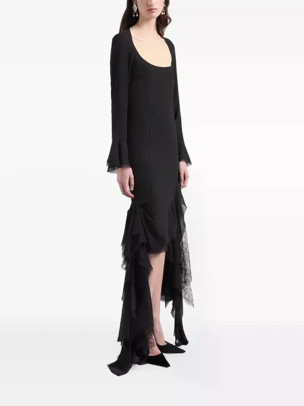 Nina Ricci Asymmetrical-hem Midi Dress