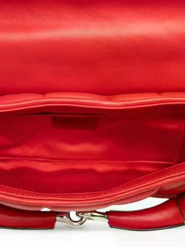 Gucci 2016-2026 Medium Matelassé Vertical Lambskin Horsebit Chain Satchel
