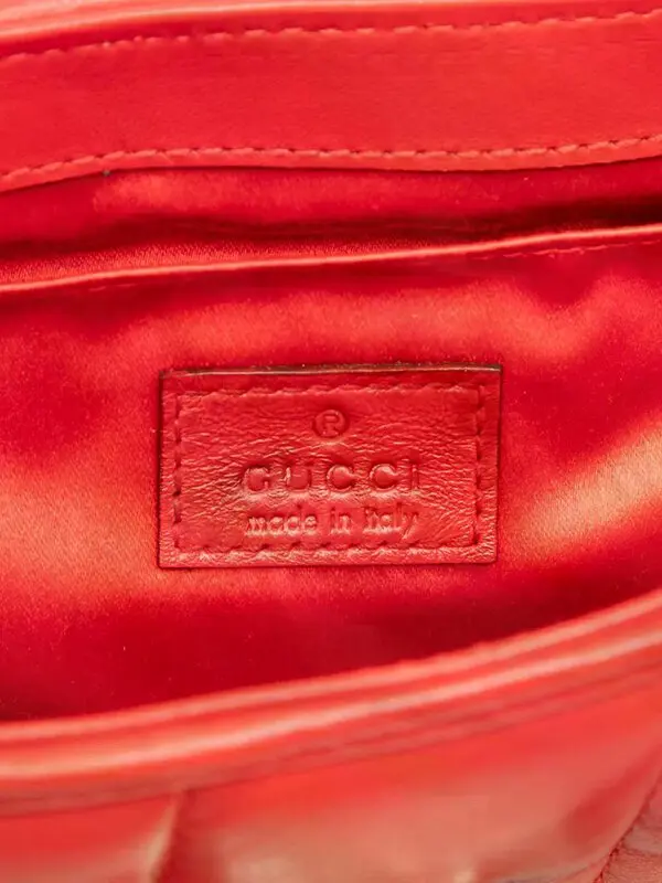 Gucci 2016-2026 Medium Matelassé Vertical Lambskin Horsebit Chain Satchel