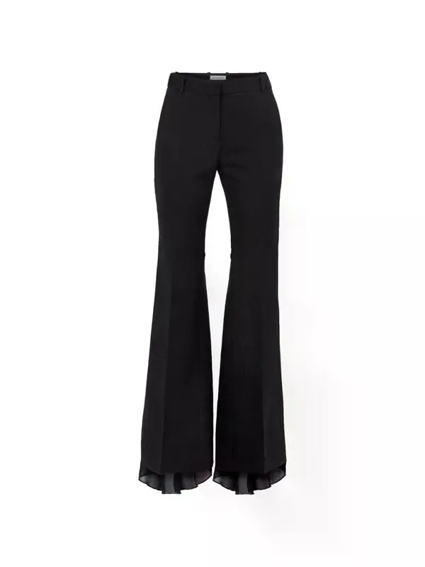 Nina Ricci Jacquard-tailoring Flared Trousers