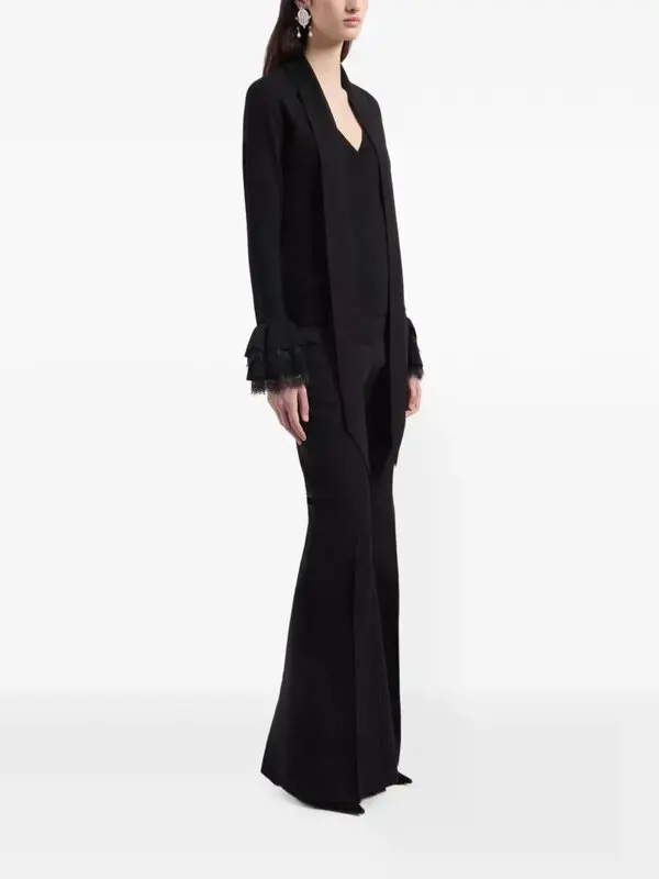 Nina Ricci Jacquard-tailoring Flared Trousers