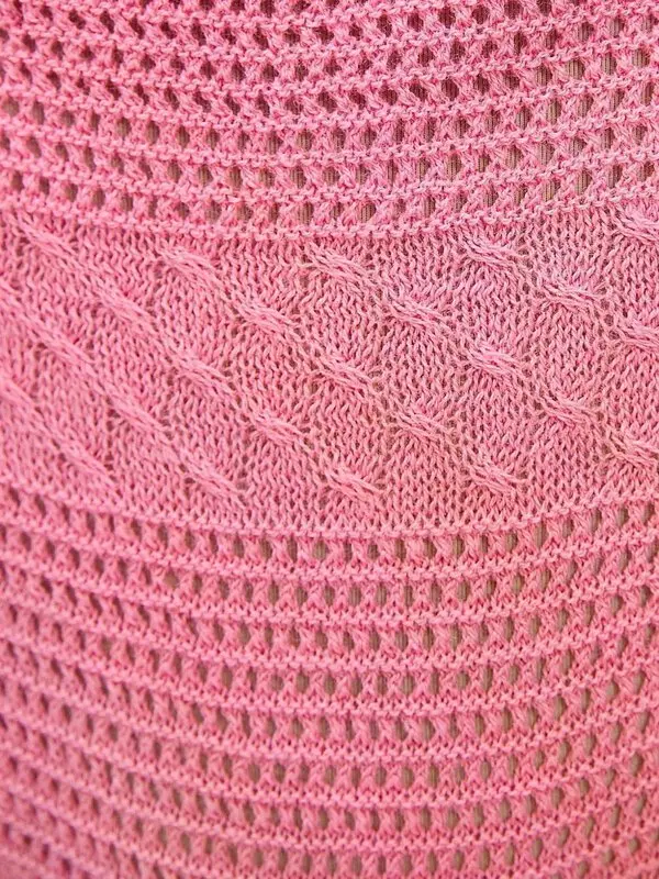 Devon Windsor Tassel-detail Cable-knit Bikini
