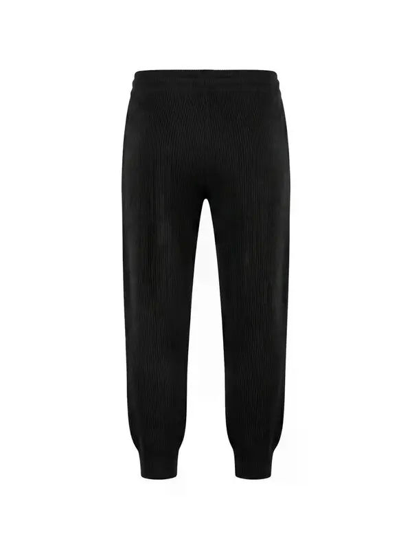MOORER Ribbed-knit Drawstring Track Pants