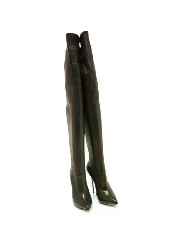 Casadei Blade Knee-high Leather Boots