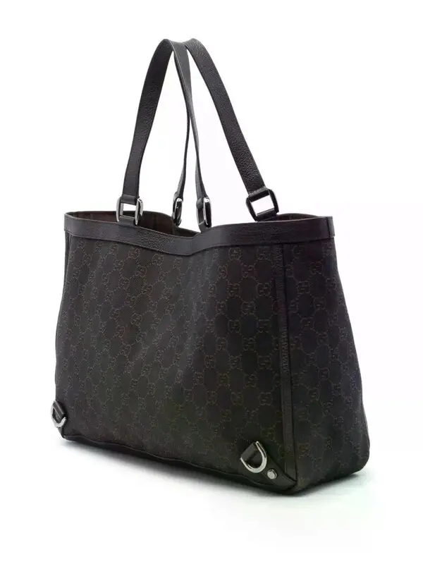 Gucci Gg Denim Abbey D Ring Tote Bag