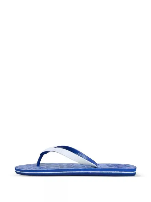 HACKETT LONDON Capri Gill Palm Tree-print Flip Flops