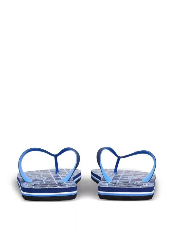 HACKETT LONDON Capri Gill Palm Tree-print Flip Flops