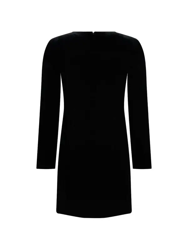 Alberta Ferretti Long-sleeved Panelled Mini Dress