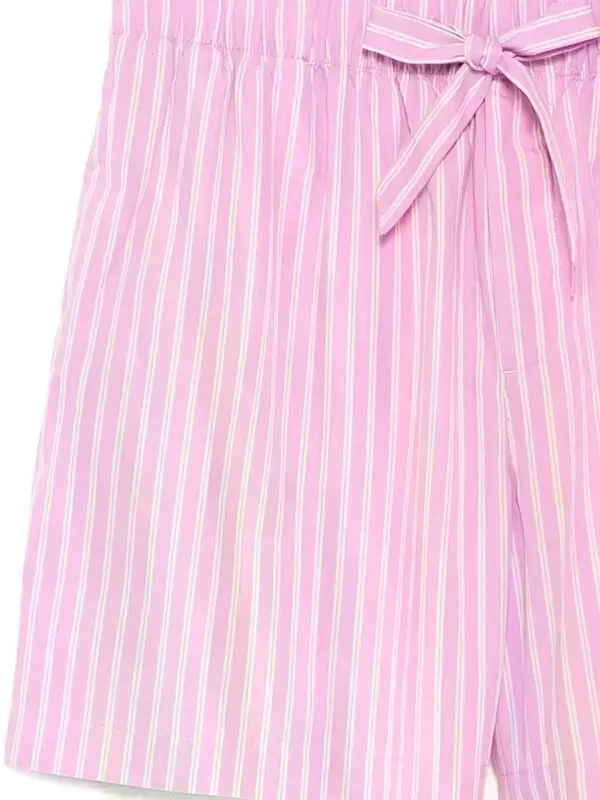 TEKLA Striped Poplin Shorts