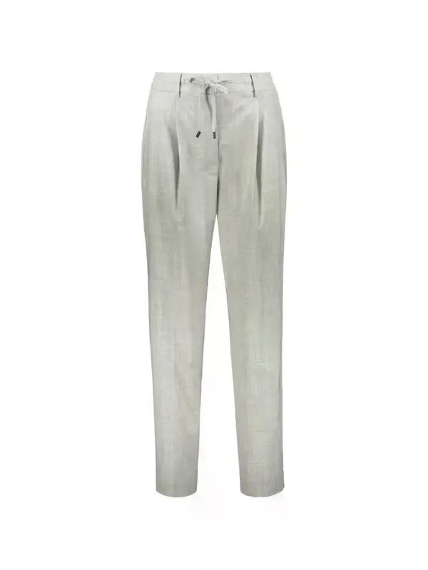 MOORER Elasticated Waist Drawstring Trousers