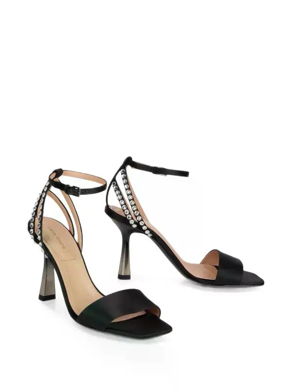 Alberta Ferretti Crystal-embellished Ankle-strap Sandals