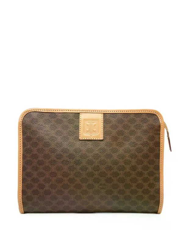 Celine 2015 Macadam Coated Canvas Clutch Bag