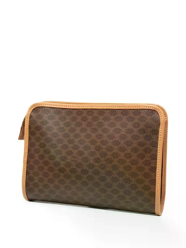 Celine 2015 Macadam Coated Canvas Clutch Bag