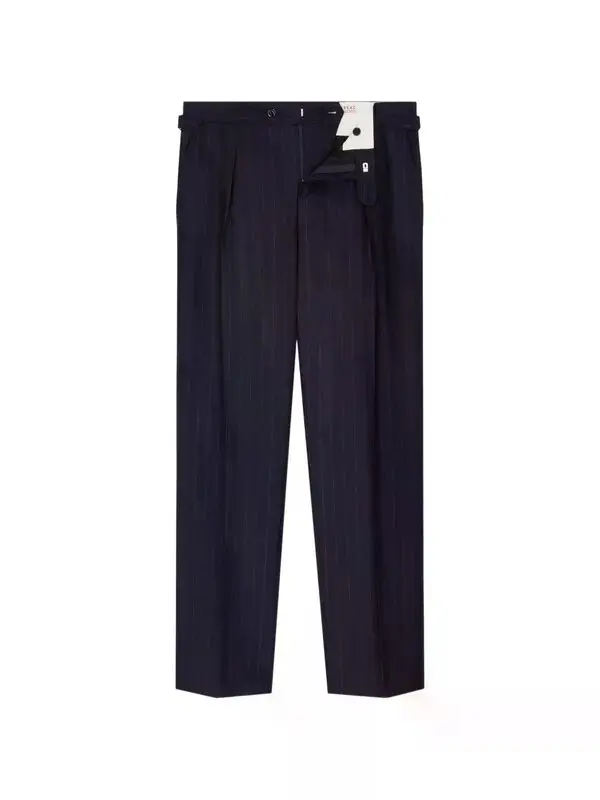 FURSAC Pinstripe-pattern Pleated Trousers