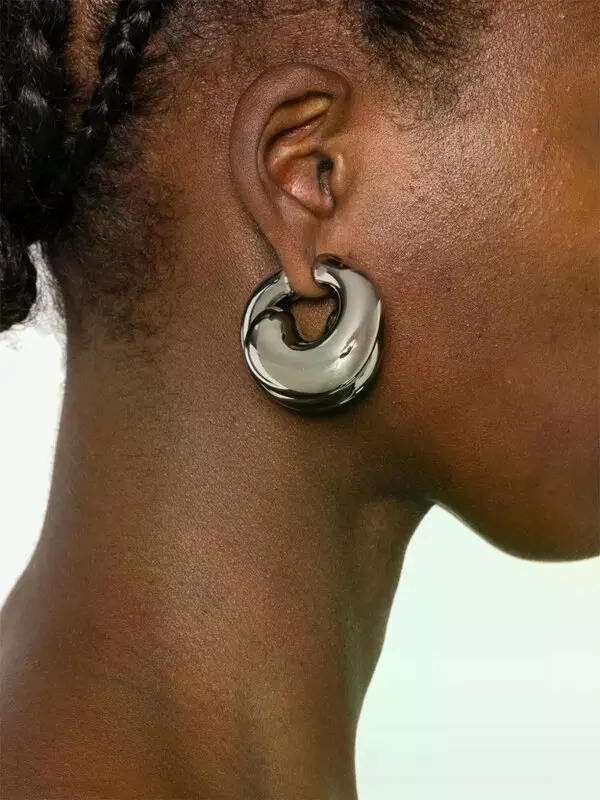 HUGO KREIT Chunky Hoop Earrings
