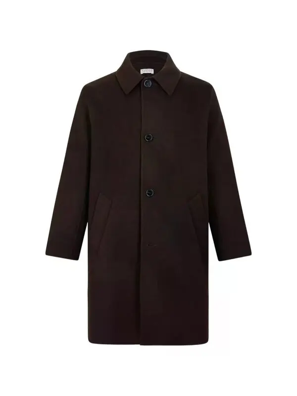 FURSAC Wool Button-front Overcoat