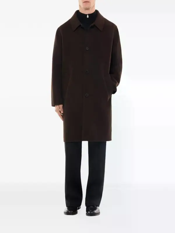 FURSAC Wool Button-front Overcoat