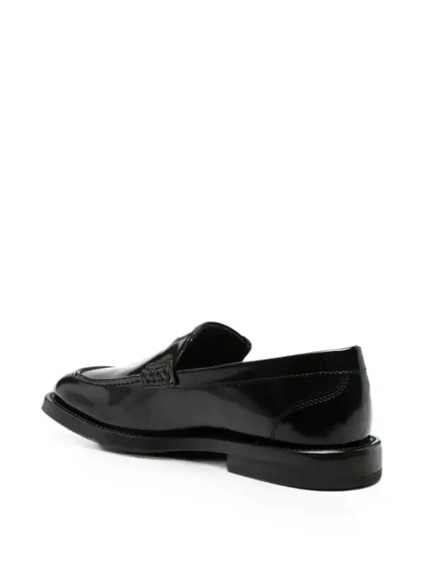 Moschino Logo-plaque Leather Loafers