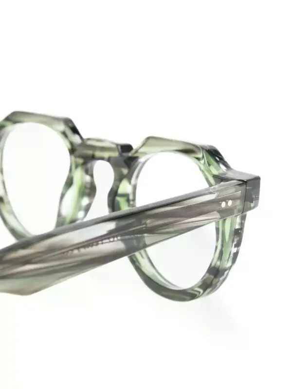 LESCA Crown Panto Geometric-frame Glasses