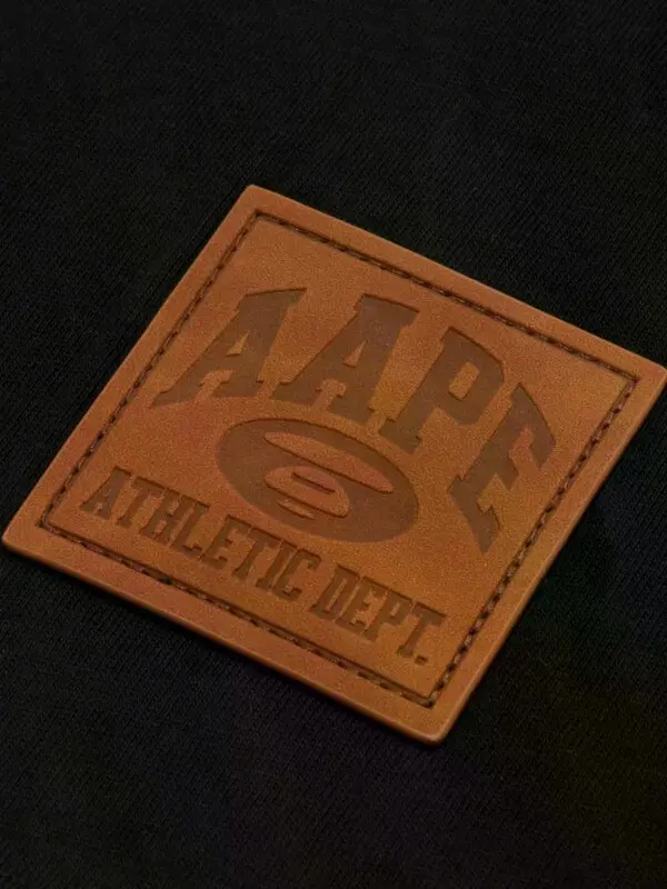 AAPE BY *A BATHING APE Moonface-print Logo-patch T-shirt