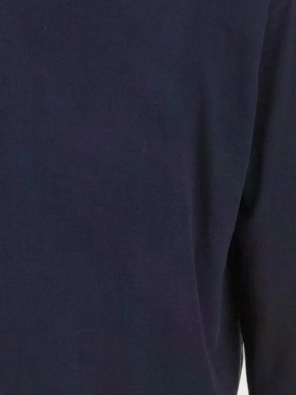 ELENA MIRÒ V-neck Fine Knit Top With Side Slits