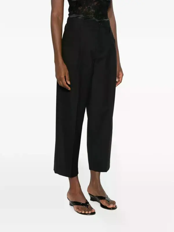 TELA Pleated-detail Cropped Trousers