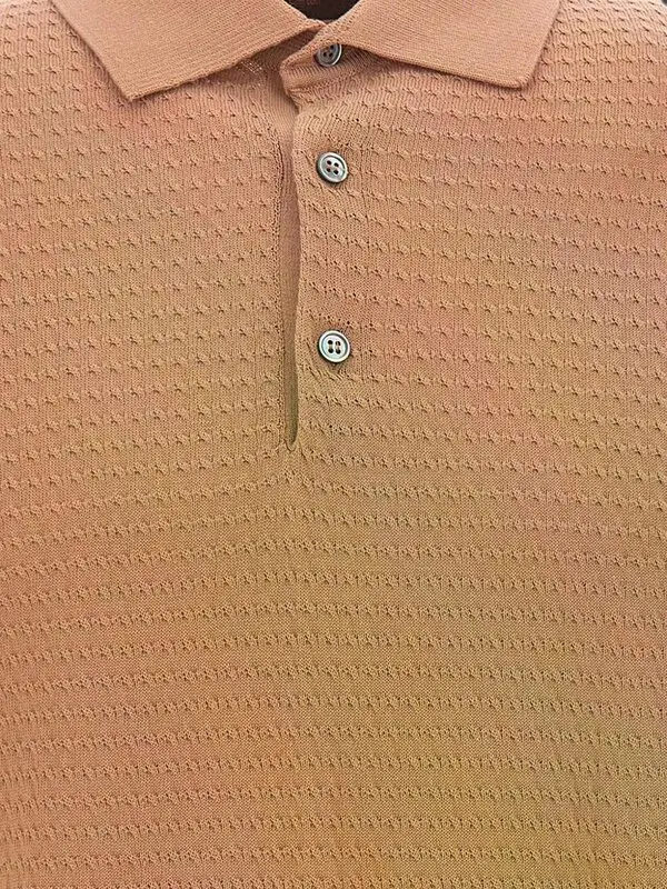 FILIPPO DE LAURENTIIS Micro-braided Polo Shirt