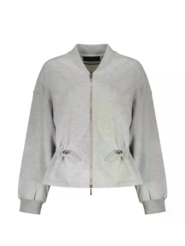 MOORER Zip-up Drawstring Hoodie
