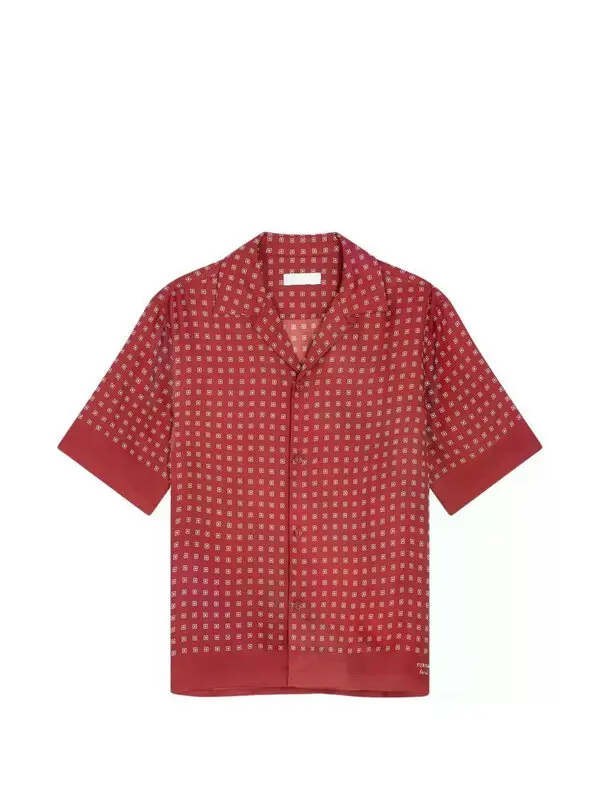 FURSAC Geometric-pattern Short-sleeve Shirt