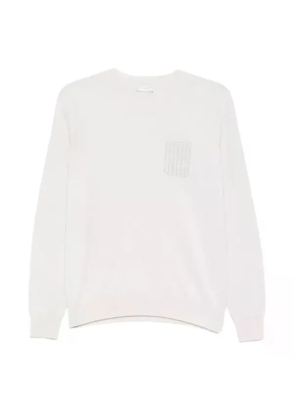 Peserico Long-sleeved Sweater - Neutrals