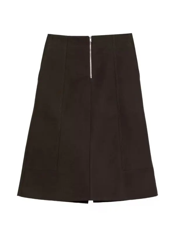 Studio Nicholson Darc Front-zip A-line Midi Skirt
