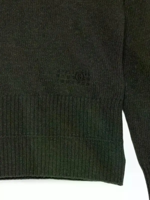 MAISON MARGIELA Numeric Signature Ribbed-trim Sweater