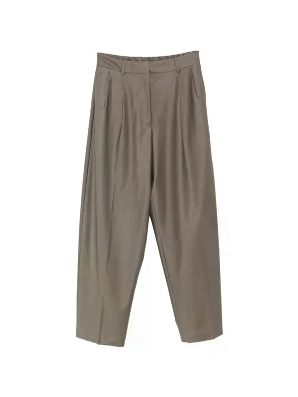 CORDERA Pleated Virgin Wool Trousers