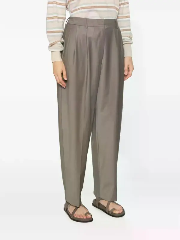 CORDERA Pleated Virgin Wool Trousers