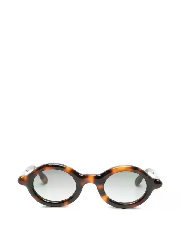PALOCERAS Tortoiseshell-effect Round-frame Sunglasses