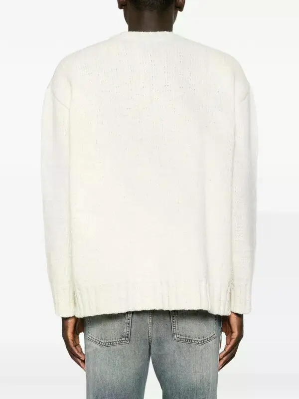 Amiri Wolf Intarsia Crew Neck Sweater