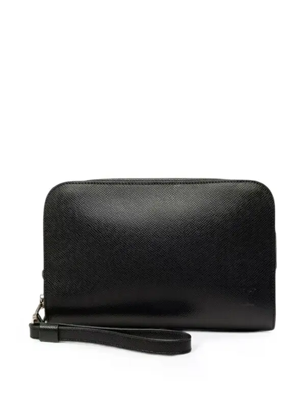 LOUIS VUITTON 2007 Taiga Leather Pochette Baikal Clutch Bag