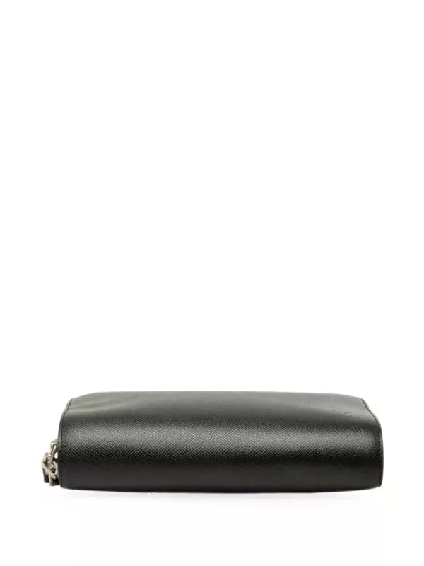 LOUIS VUITTON 2007 Taiga Leather Pochette Baikal Clutch Bag