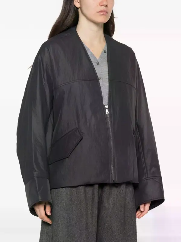 Christian Wijnants Jelana Zip-up Collarless Jacket