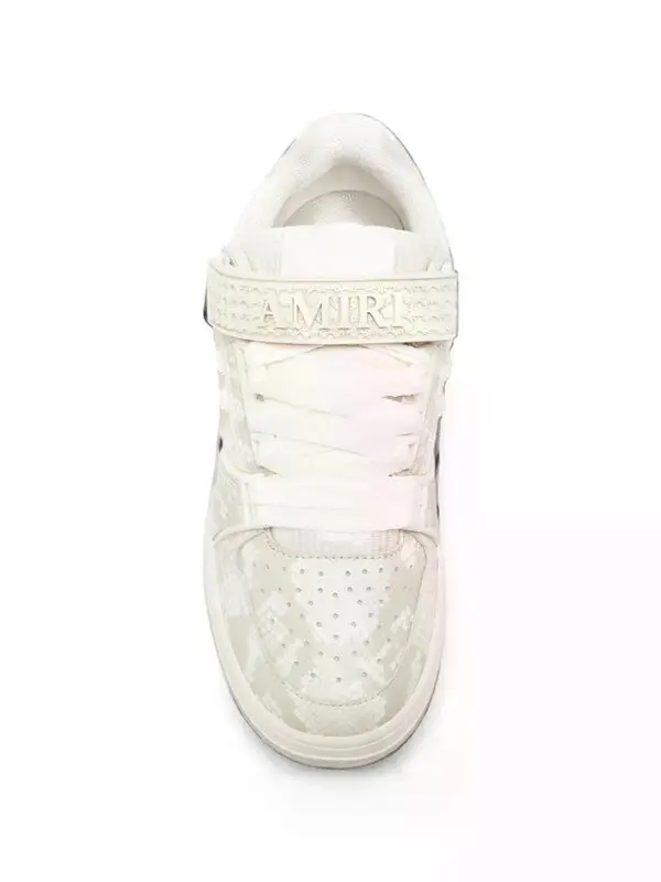 Amiri Ma Skyline Snakeskin-effect Sneakers