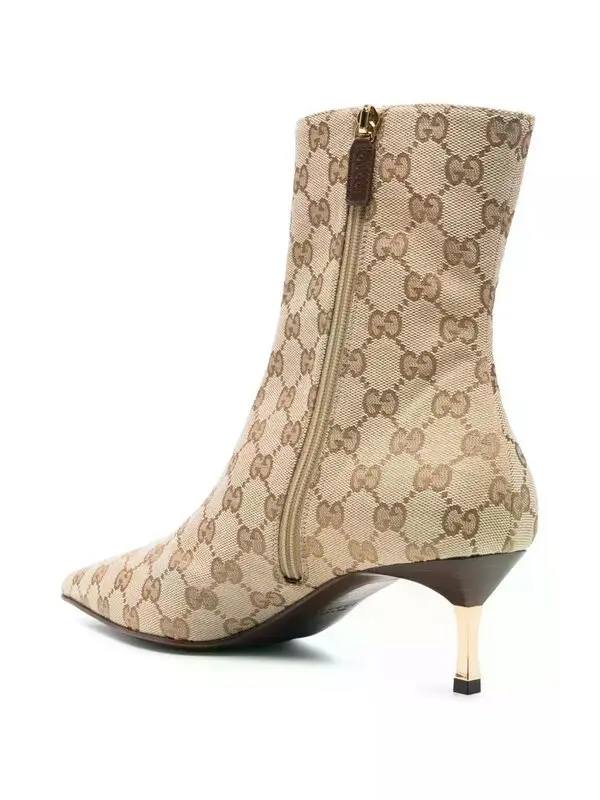 Gucci Bombshell Monogram Ankle Boots