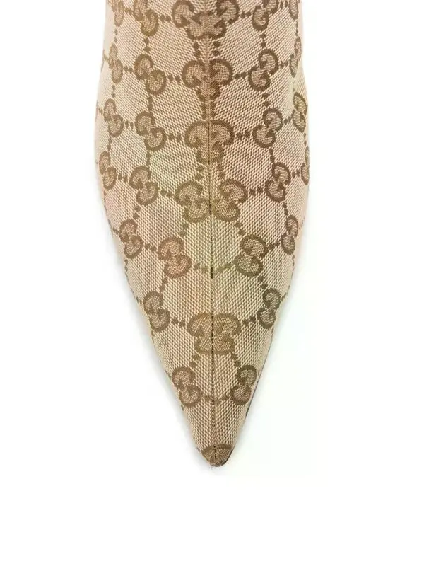 Gucci Bombshell Monogram Ankle Boots