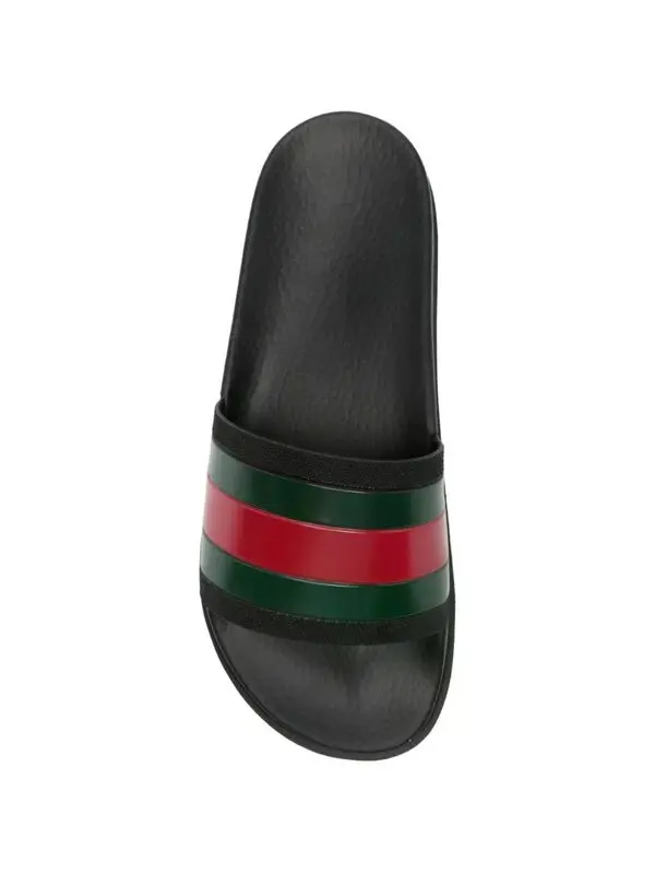Gucci Web-stripe Slide Sandals