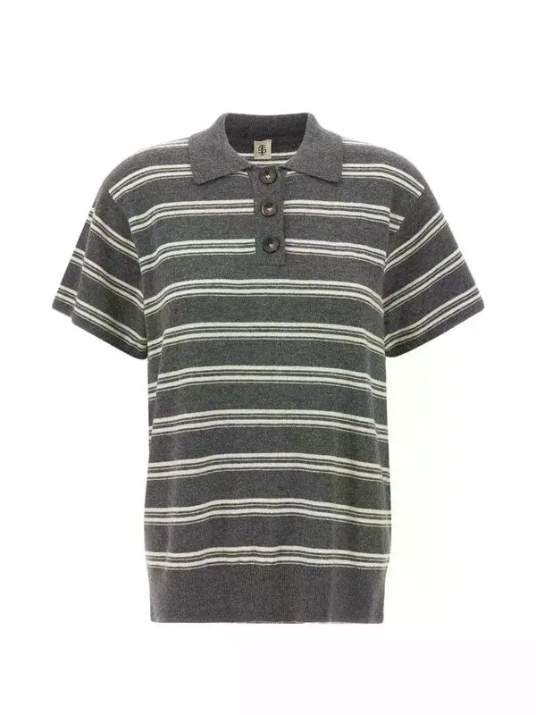 THE GARMENT Striped Polo Shirt