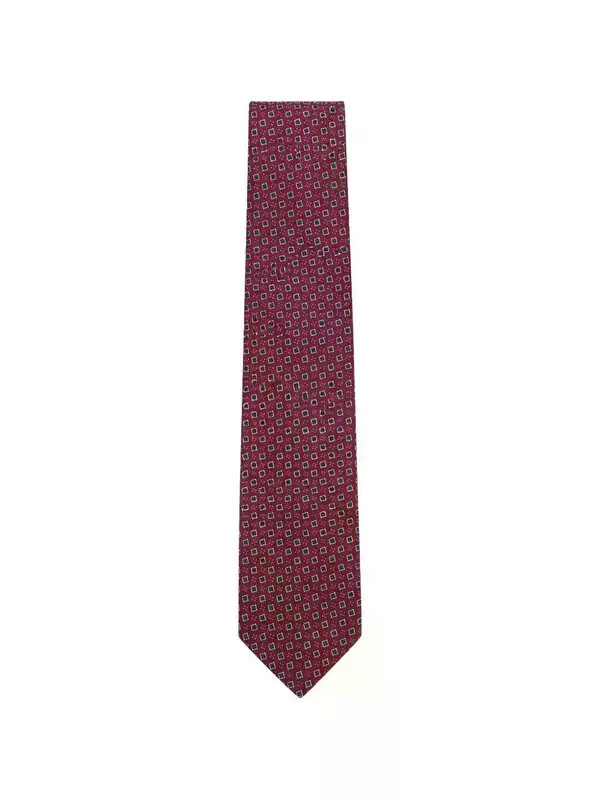 TOMBOLINI Geometric-print Tie - Red