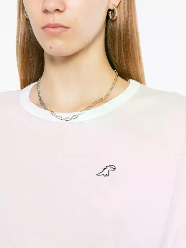 AGNES B. Logo Embroidered T-shirt