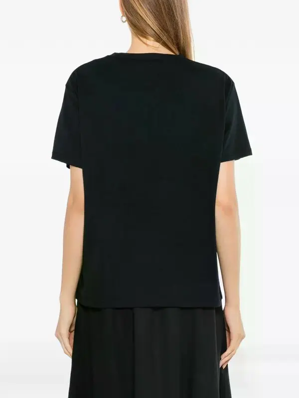 AGNES B. Graphic Print T-shirt - Black